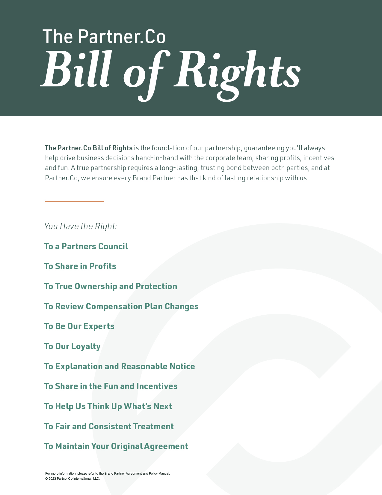 Bill of Rights – English (US)
