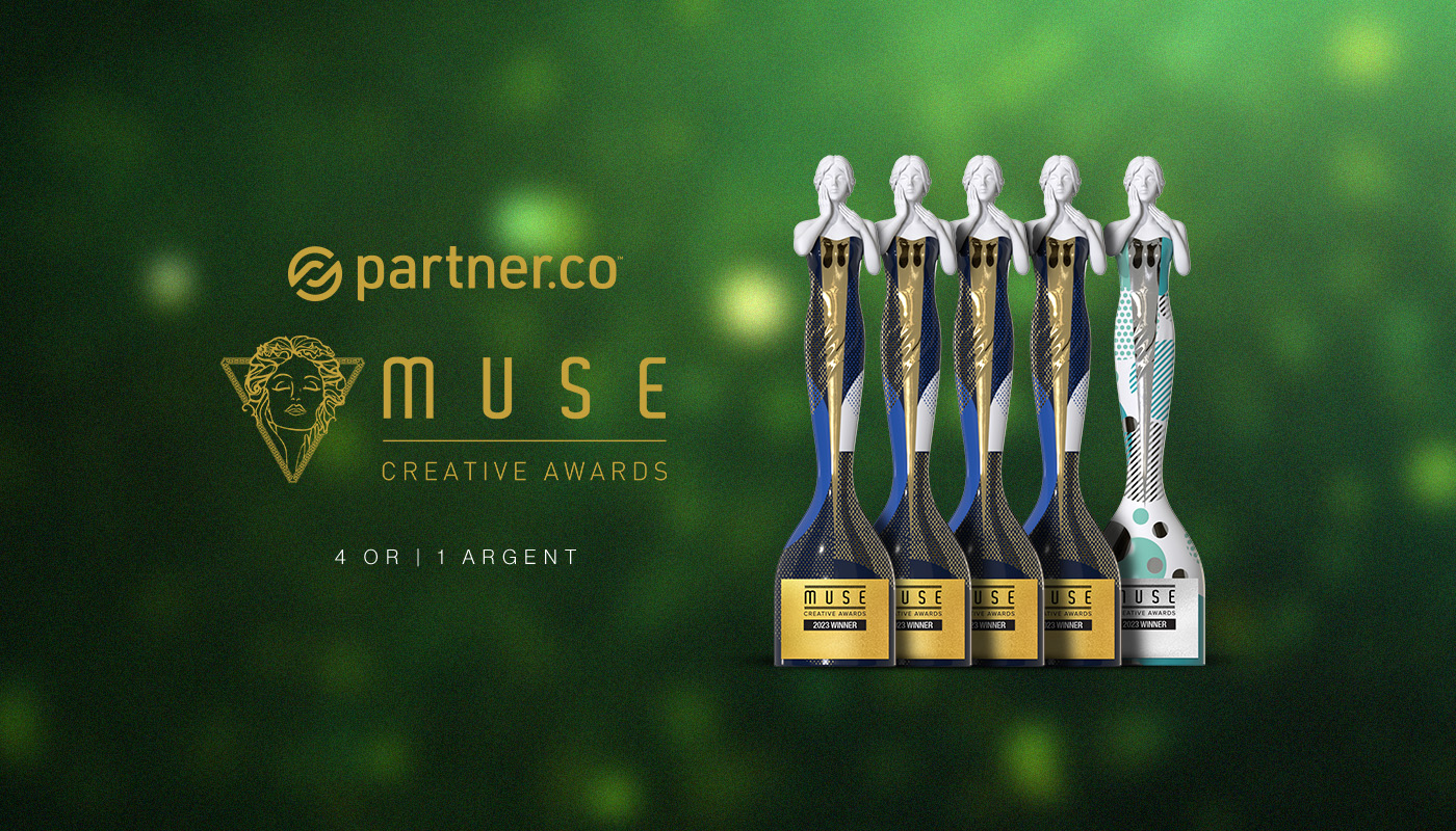 Journal | Partner.Co: Partner.Co remporte 5 prix du MUSE Creative Awards